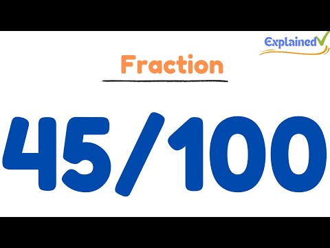 How to Simplify the Fraction 45/100