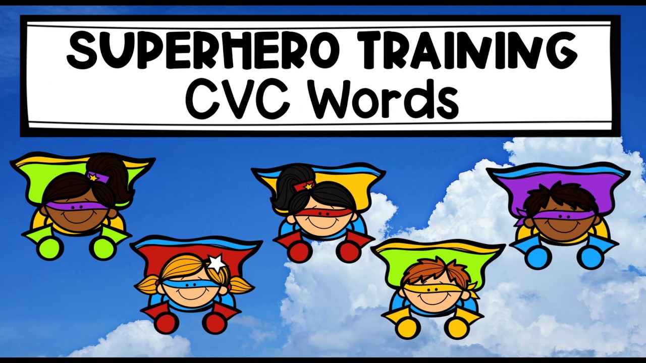 Superhero Training - CVC Words - Reading Practice