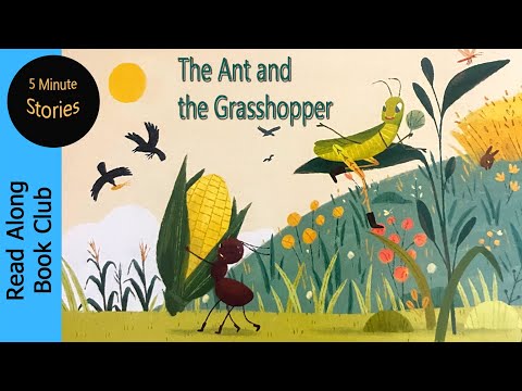 The Ant And The Grasshopper ๐ A 5 Minute Short Story READ ALOUD | Kids Audiobook