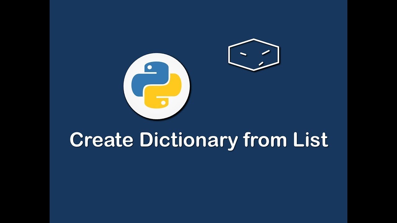 create dictionary from list in python 😀