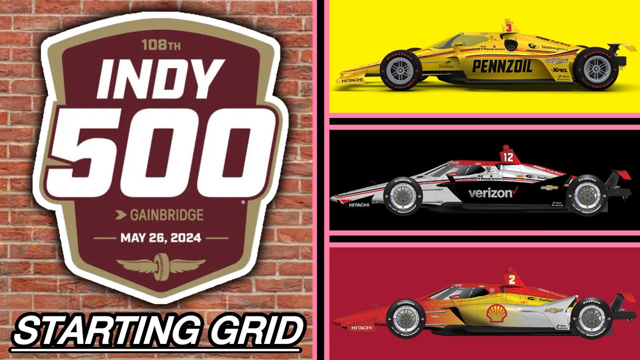 OFFICIAL 2024 Indianapolis 500 Starting Lineup