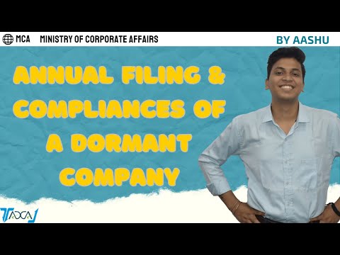 Annual Filing of Dormant Company in India | What is Dormant Company & Its Compliances Filing