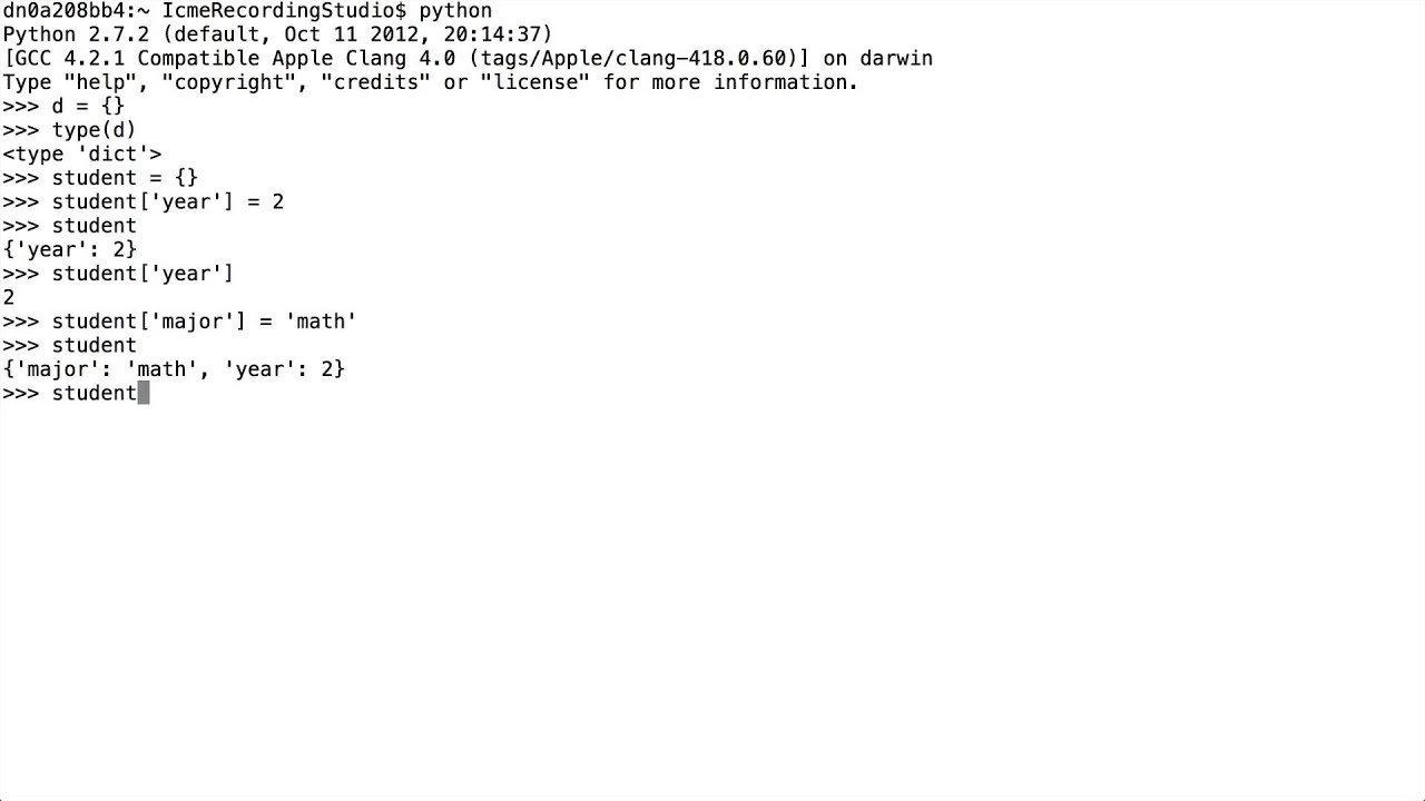 2 - Python Dictionaries Basics