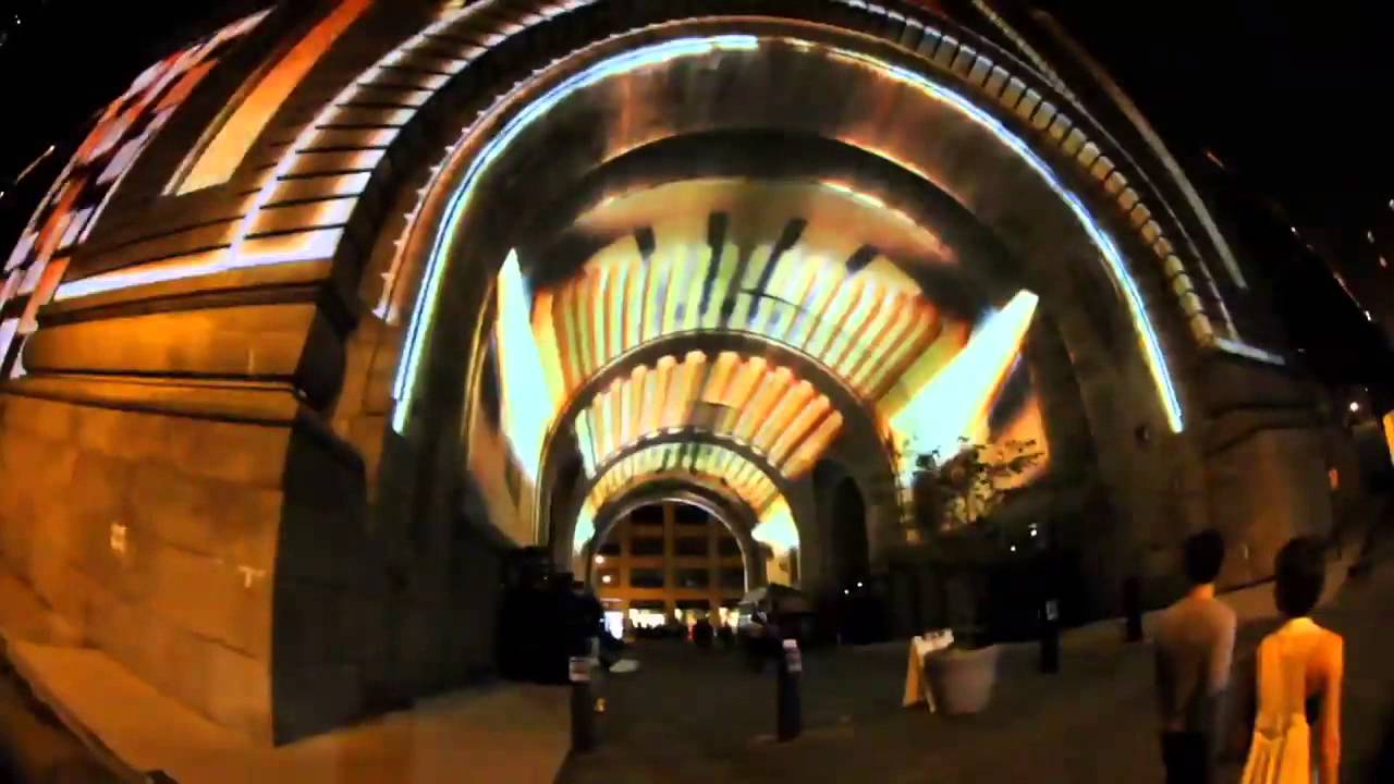Projection on the Bridge   Immersive Surfaces   As Above, So Below on Vimeo