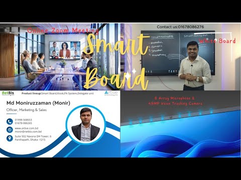 Smart Board for Smart Solution, Price, Demo, Camera, Microphone.