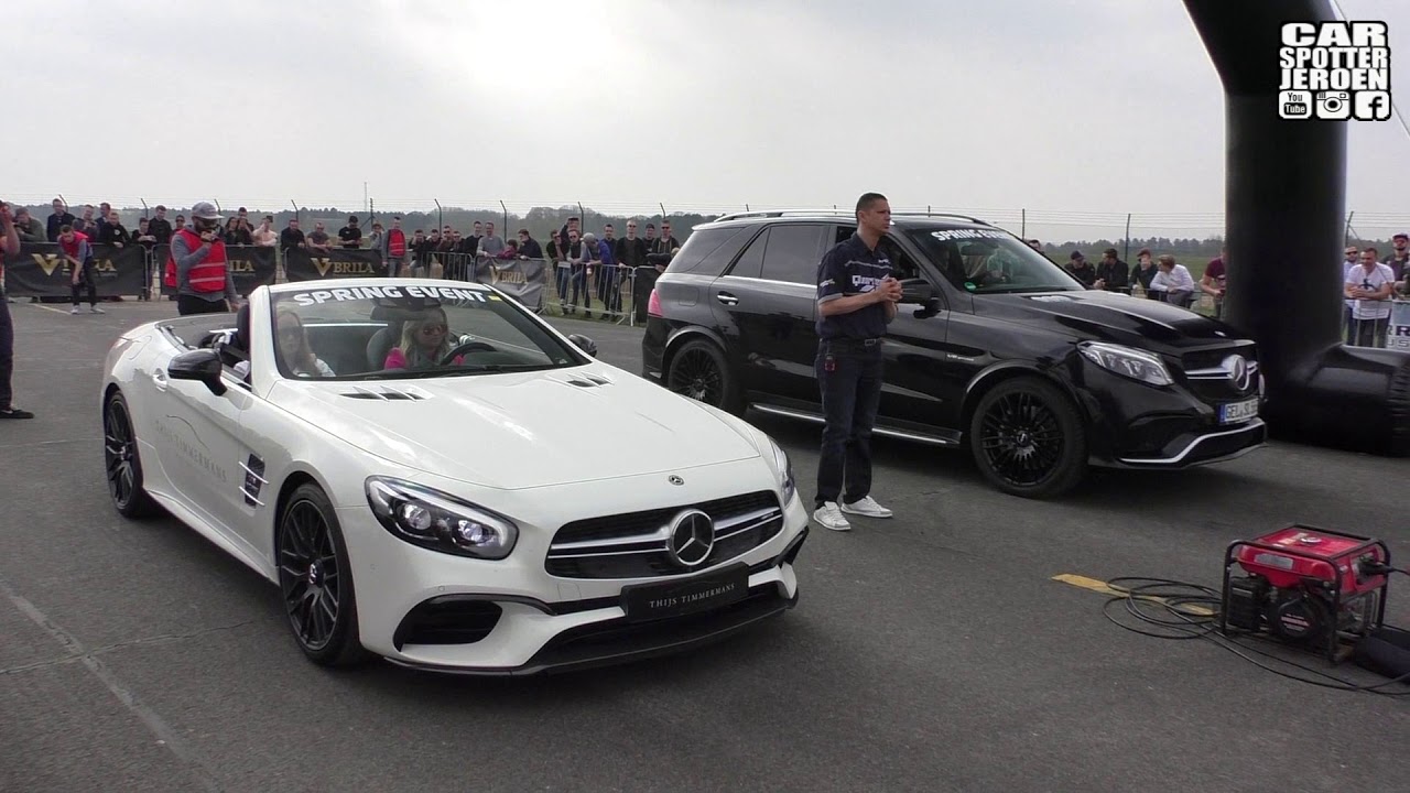 Girls in Mercedes-AMG SL 63 Drag Race S63 Coupe, GLE 63 - autoevolution