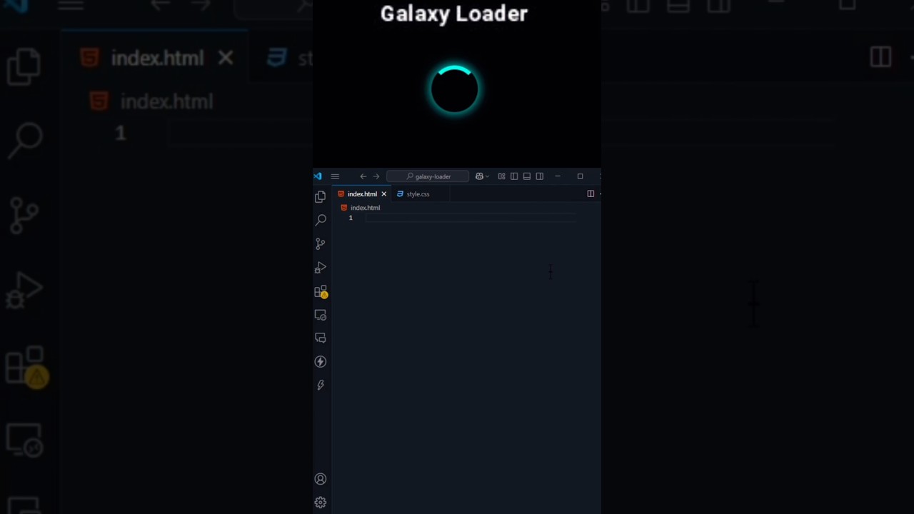 Galaxy Loader Using Pure CSS