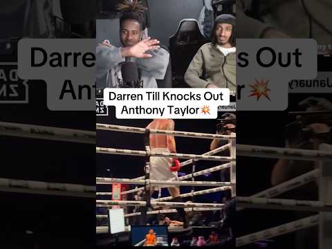 Darren Till Knocks Out Anthony Taylor 💥 #fyp #misfitsboxing #darrentill #anthonytaylor #dazn