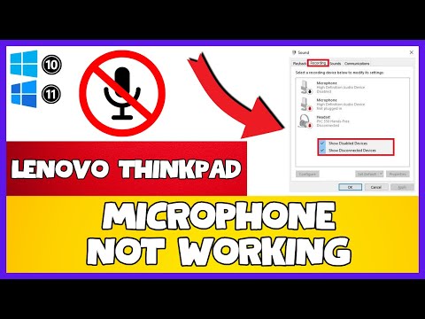 Lenovo Thinkpad Mic Not Working {New Process}