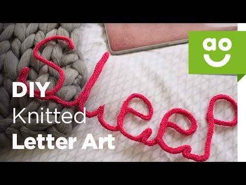 DIY Knitted Letter Art Extra | ao.com