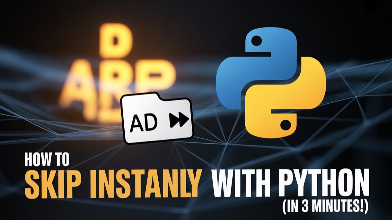 How To Skip Ads Instantly With Python! (In 3 Minutes)