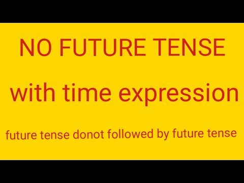 Facts about future tense| 2 actions of future tense , first in simple present & later in future
