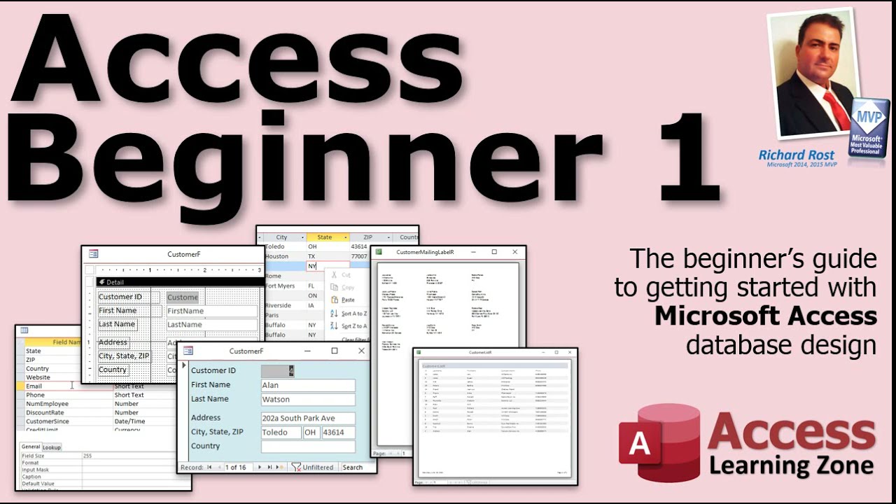 Microsoft Access Beginner Level 1 - Complete 4-Hour Course