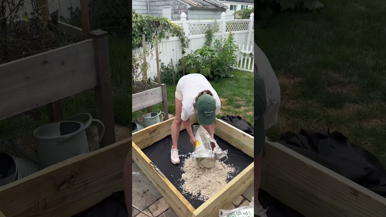 I figured out the easiest way to make a sandbox. Save this video and try this! #sandbox #sandboxdiy