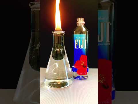 How to Burn Water 🔥💦🧪 #shorts #chemistry #chemicalreaction #magic