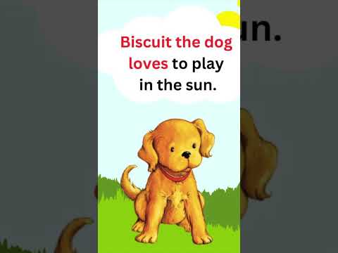 Learn to Read with Biscuit the Dog #readalong #basicsentences #education #practicereadingenglish