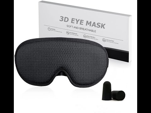 EF3008 Ice Silk Eye Mask - Mesh 3D Blindfold with Adjustable Elastic Strap