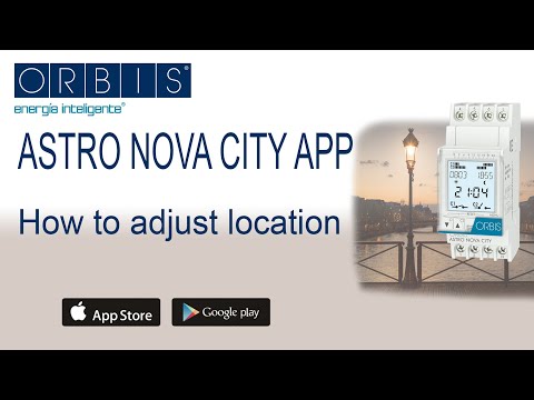 How to adjust locations with the ASTRO NOVA CITY App