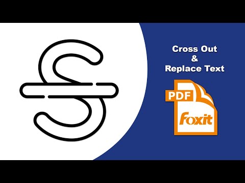 Cara mencoret teks dan mengganti teks dengan catatan pop-up dalam file PDF di Foxit PDF Editor