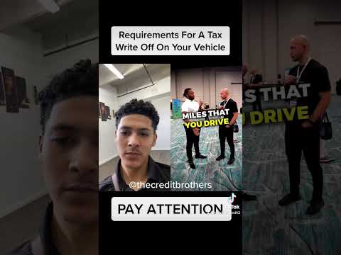 Requirements For A Tax Write Off On Your Vehicle