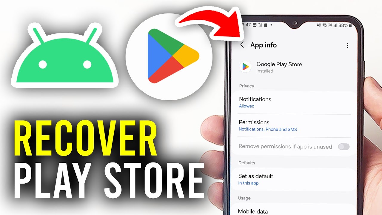 How To Recover Google Play Store On Android - Full Guide