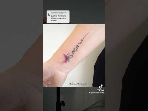 Ideas de tatuajes chiquitos y bonitos con nombres. 🖤✨