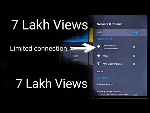 Wifi Limited Connection || Fix in 20 Seconds #androidtv #limitedconnection #wifi