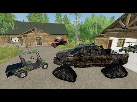 Buying abandoned ranch full of expensive camo vehicles | Farming Simulator 22