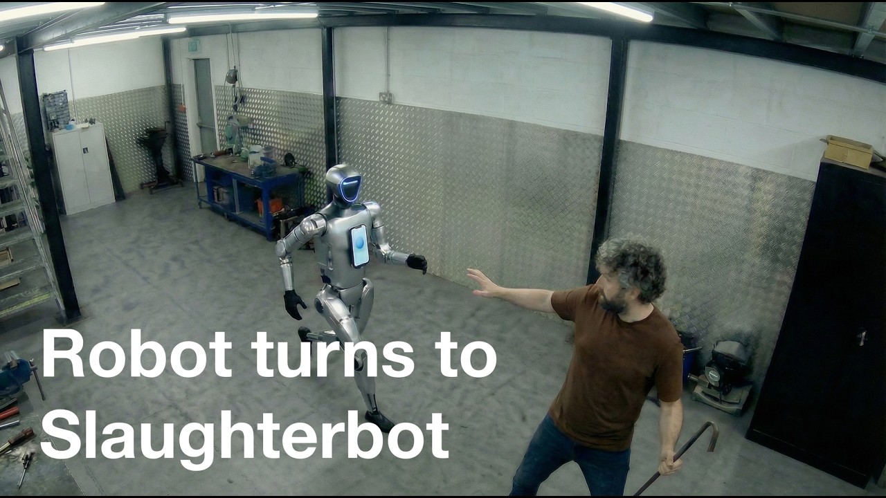 Watch a few words turn a robot to a slaughterbot.
