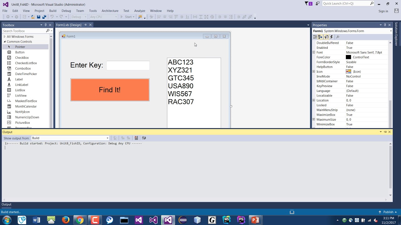 Visual Basic Programming - Search Key In A ListBox