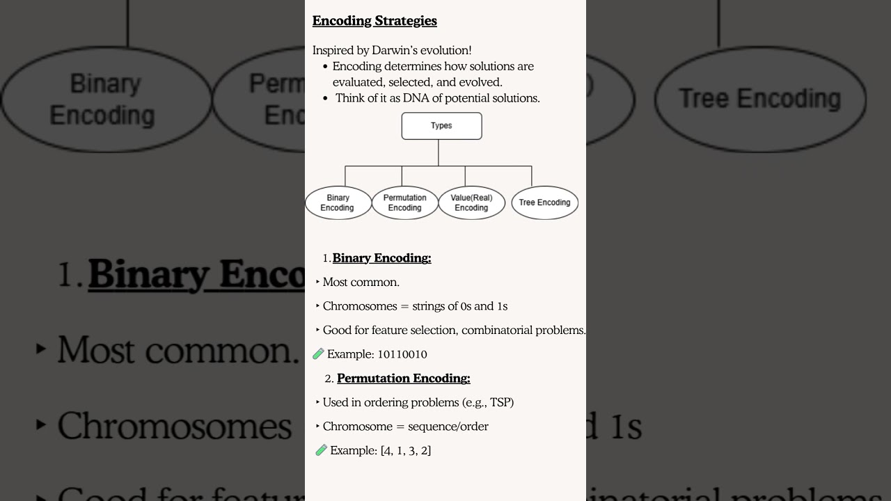 Genetic Algorithms - Encoding strategies #geneticalgorithm  #encodingstrategies #softcomputing