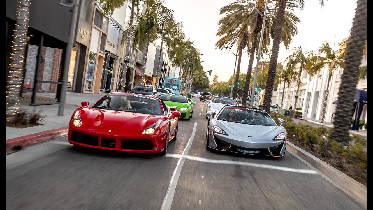 Exotic Supercar Tour Of LA's Best Driving Roads + Landmarks!