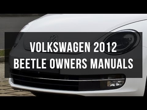 2012 Volkswagen Beetle owners manual