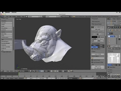Modeling Characters in Blender - Lynda.com training course