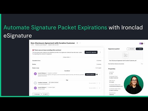 Automate Signature Packet Expirations with Ironclad eSignature