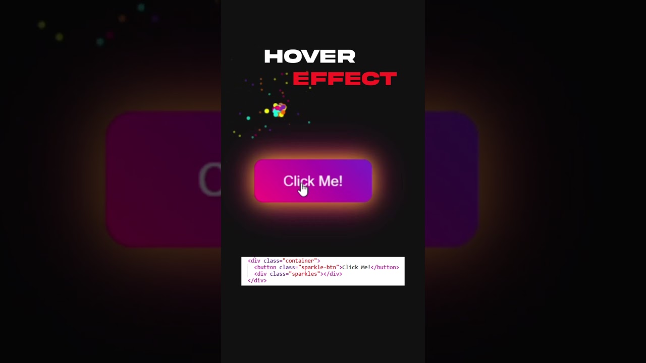 Sparkle Button Click Effect in CSS | Magical Animation Tutorial