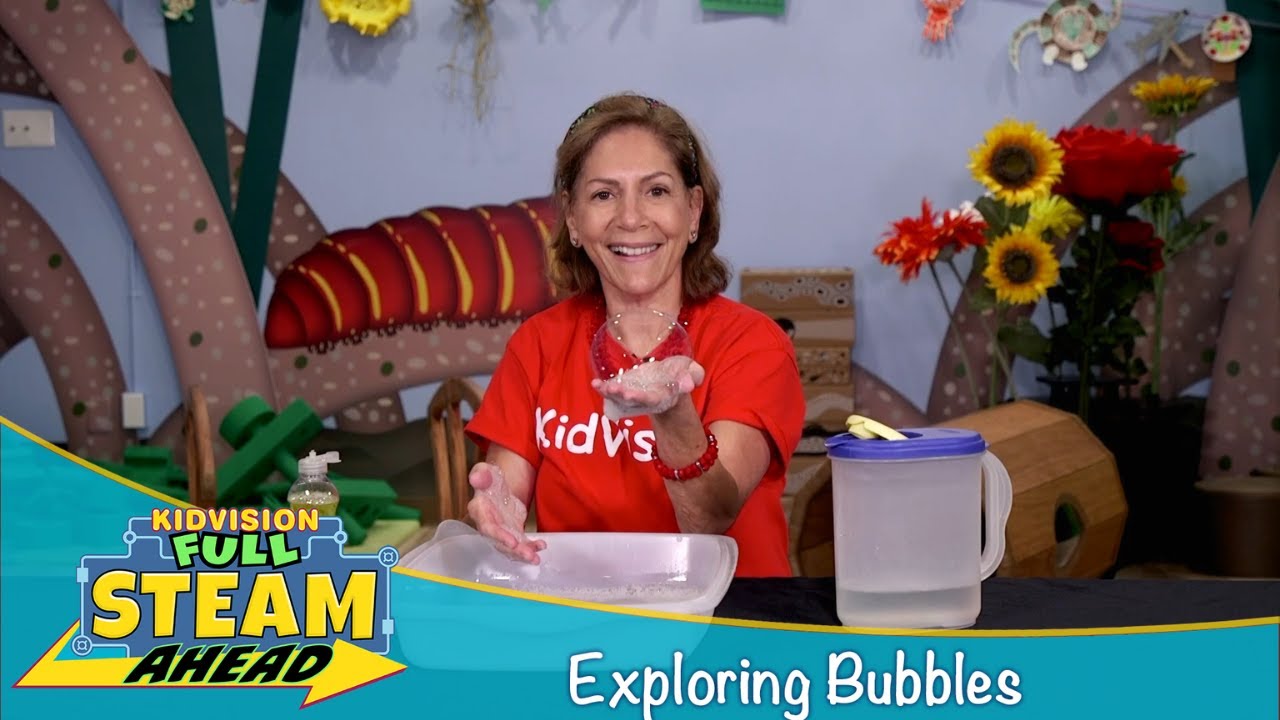Exploring Bubbles with SCIENCE (1-minute) | KidVision Full STEAM Ahead