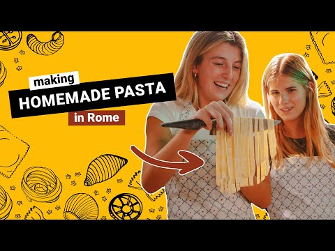 Rome's Famous Cooking Class, Making Spritz and Spaghetti