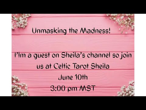 Going live with Sheila from CELTIC TAROT SHEILA - on her channel