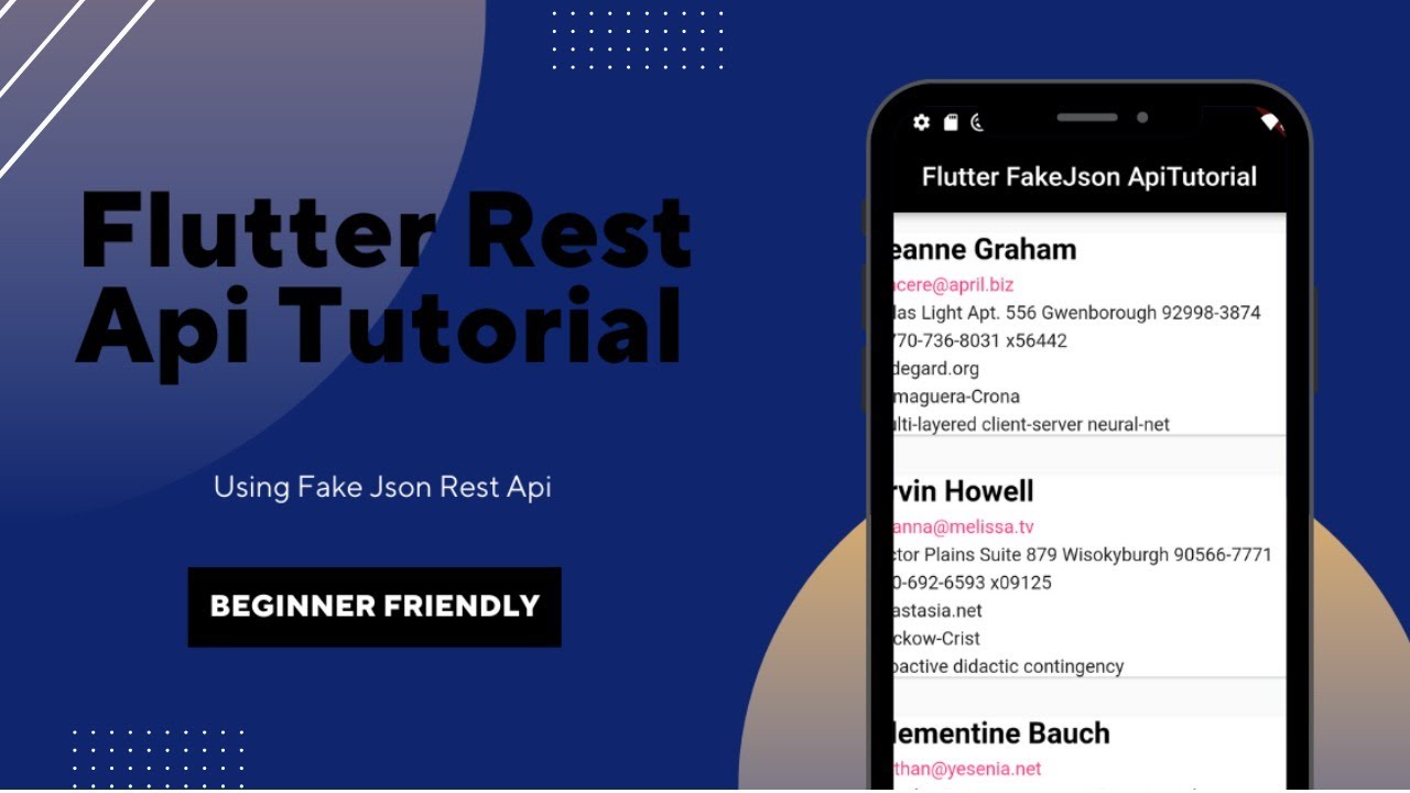 Flutter Rest Api Tutorial, Simple And Beginner Friendly