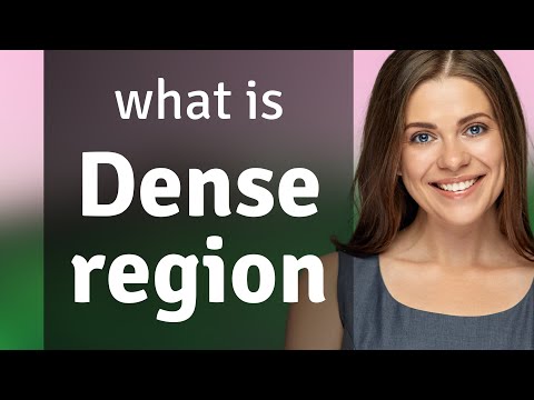 Understanding "Dense Region" in English