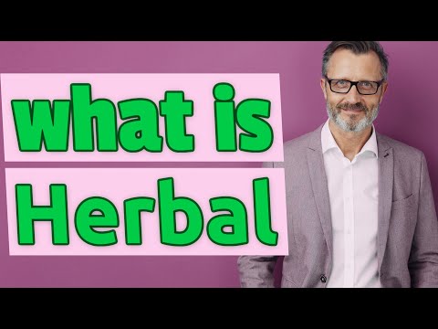 Herbal | Meaning of herbal