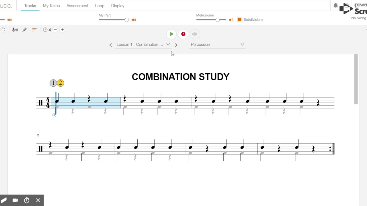 Smartmusic  Percussion Features