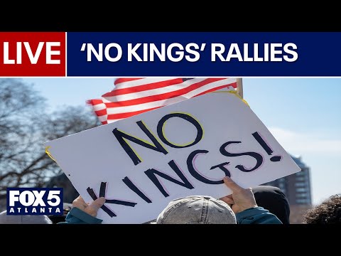 LIVE: 'No Kings' rallies in protest of Trump happening in Atlanta