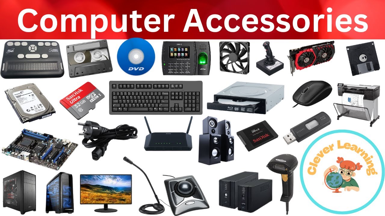Computer Accessories name and picture in English