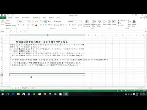 Japanese Excel Document Translation to English