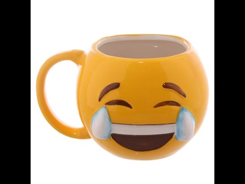 Emoticon Laugh Out Loud Tears Ceramic Character Mug