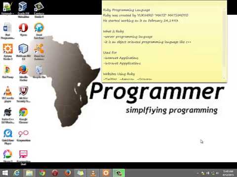 1) What is Ruby Programming Language