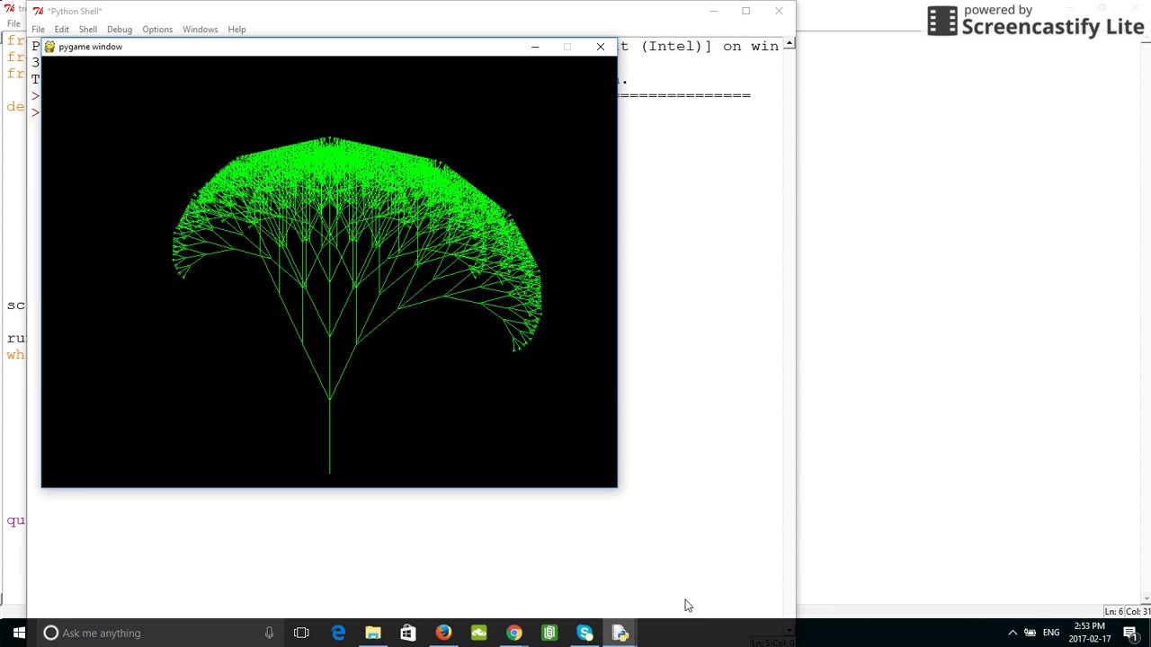 Fractals - Visualizing recursion (Tree - part 1)