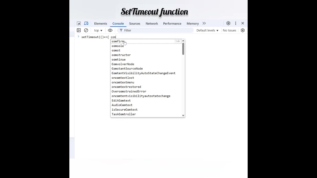 SetTimeout function in js #coding #programming #javascript #shorts